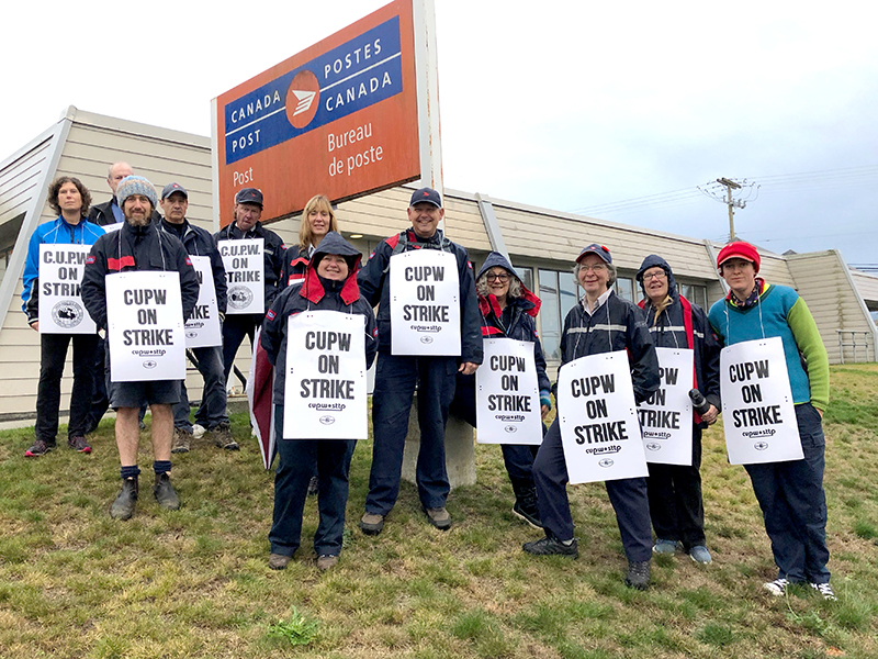 Canada Post Workers On Strike